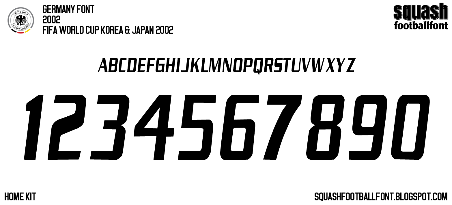SFF: Germany World Cup 2002 Font