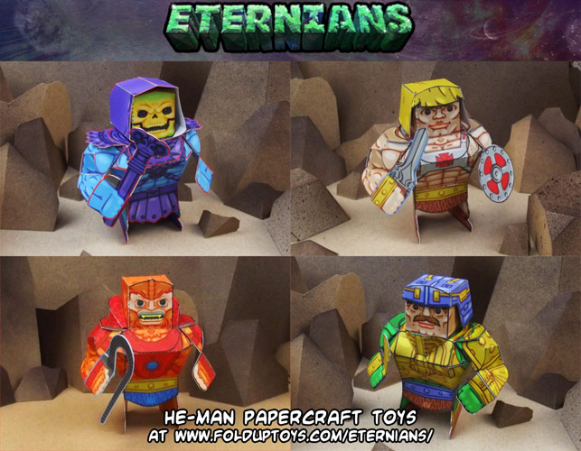 Ninjatoes' papercraft weblog: He-Man papercraft toys