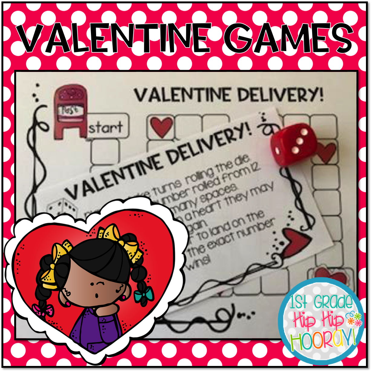 1st Grade Hip Hip Hooray!: You will "heart" these Valentine Math Games!