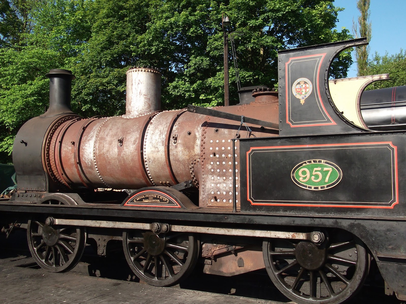Steam Memories: Lancashire and Yorkshire Railway's 957 boiler lift