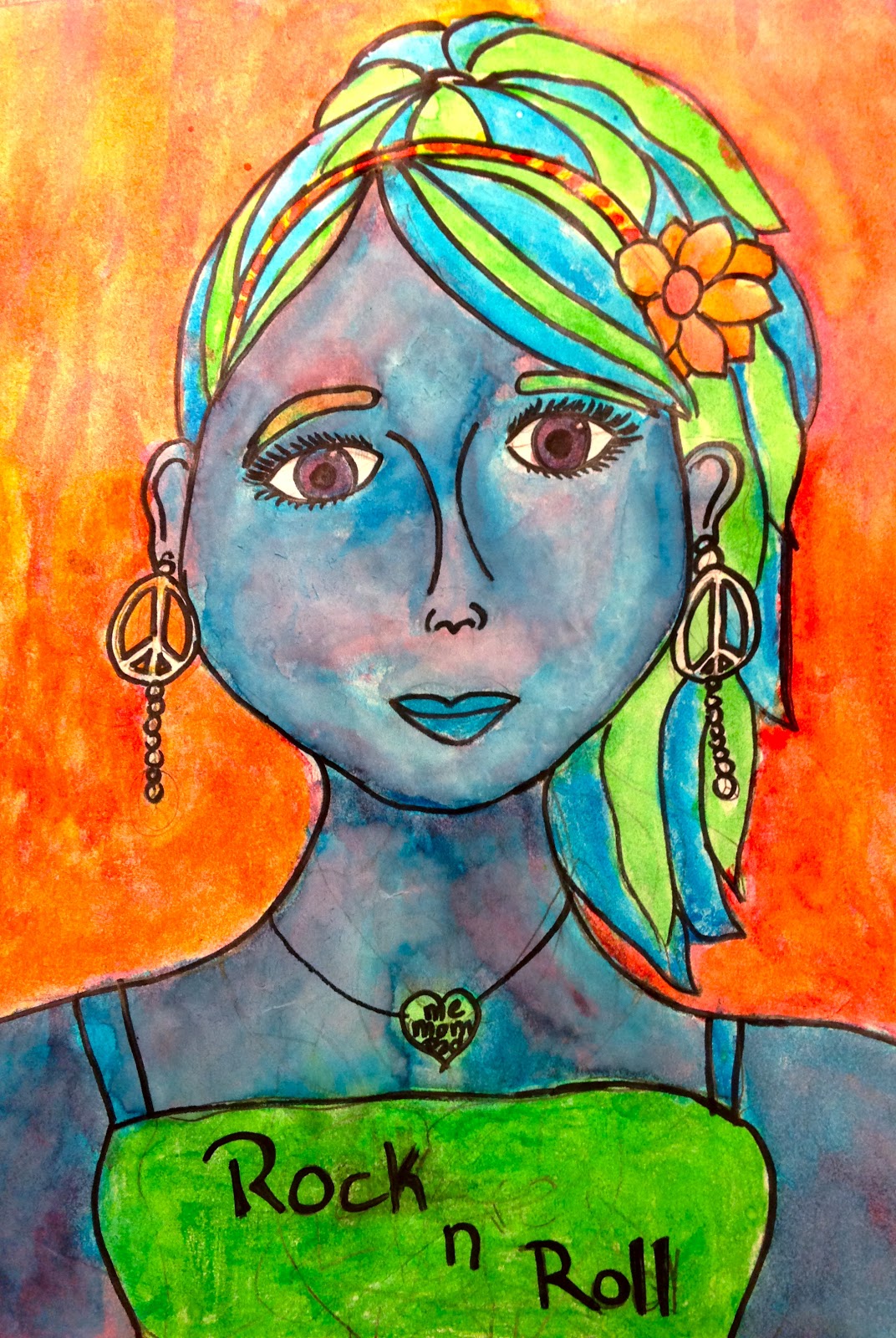 Sand Creek Star Gallery: 4th Grade Pop Art Self Portraits