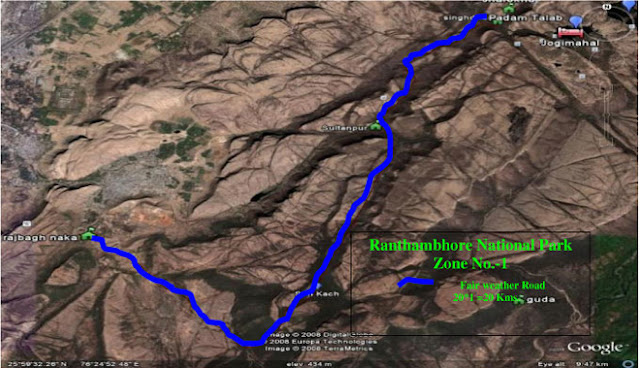 Ranthambore National Park: Zone Map