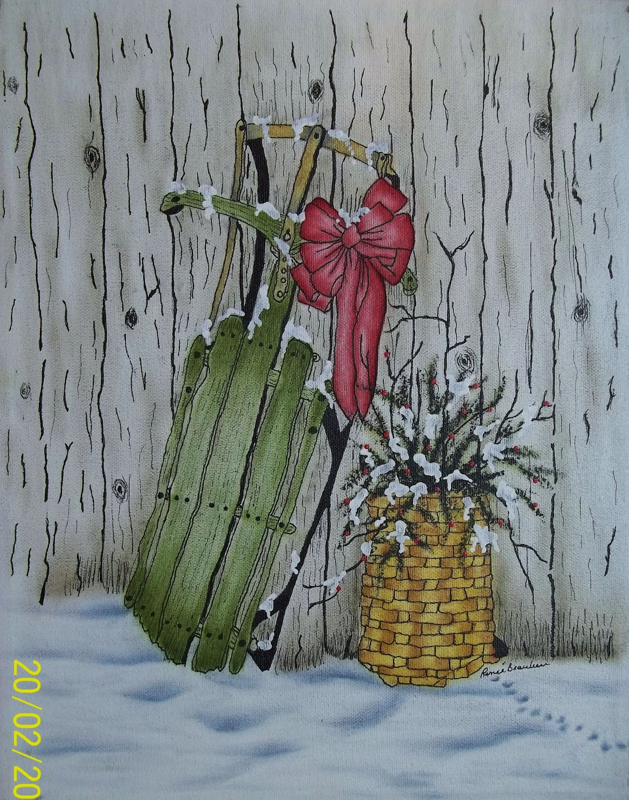 Joan's Pen & Ink with Oils, Coloured Pencils: September 2012