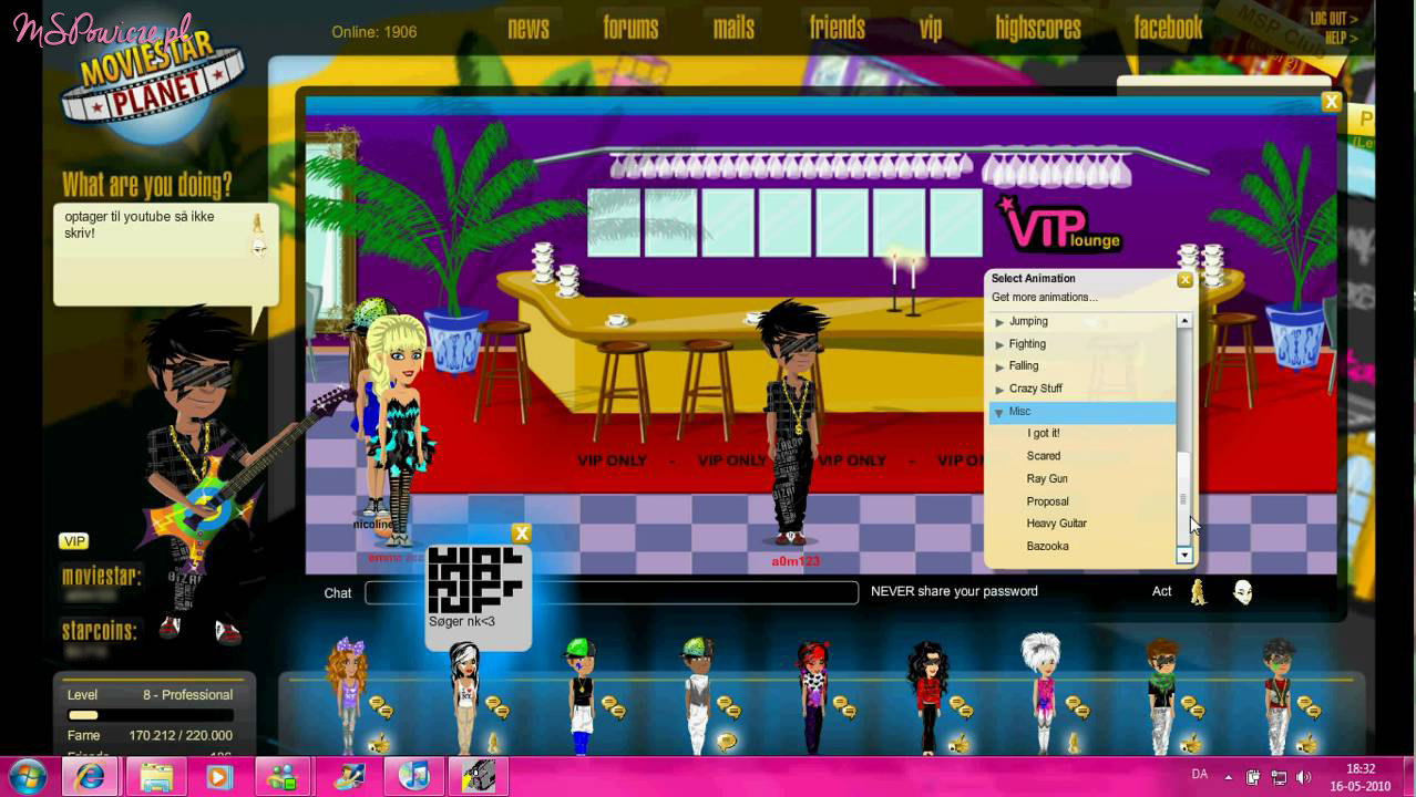 MovieStarPlanet: Stare MSP