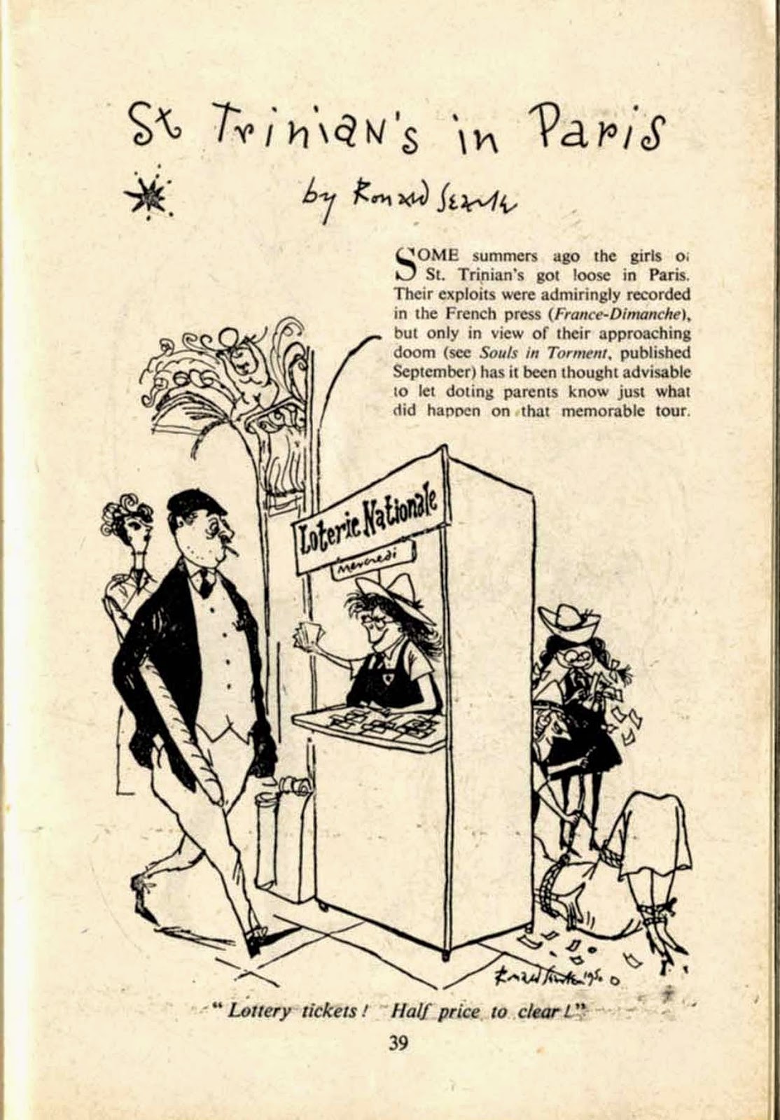 Ronald Searle Tribute: London Opinion