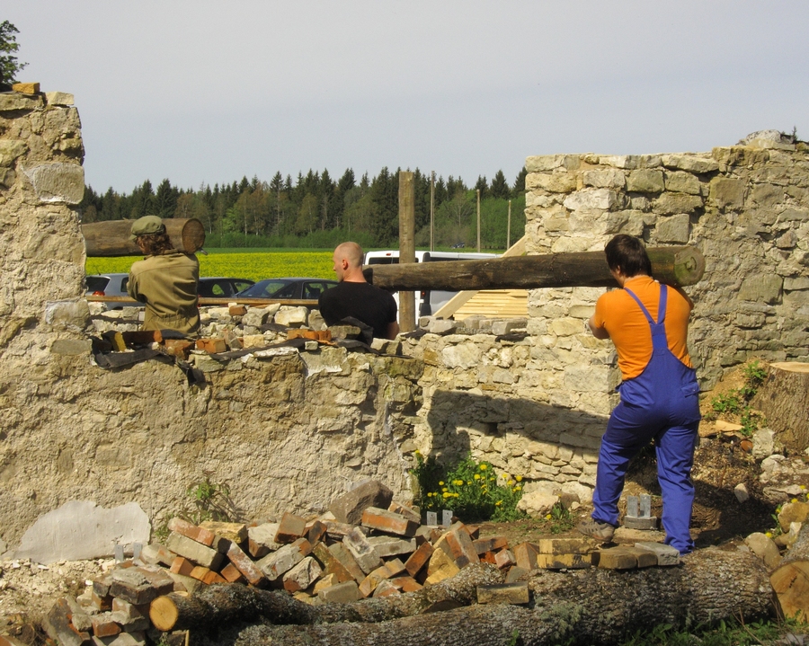 Jan Vutt fotogalerii: Puuriida ladumise talgud Põhjaka mõisas