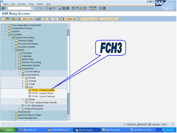 Free SAP Training Manuals: T Code FCH3 / FCH8 / FCH9 : SAP FI USER ...