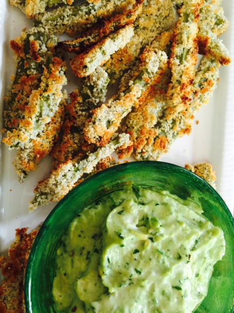 Flavors of the Sun: Baked Nopal Cactus Fries with Avocado Dipping Sauce