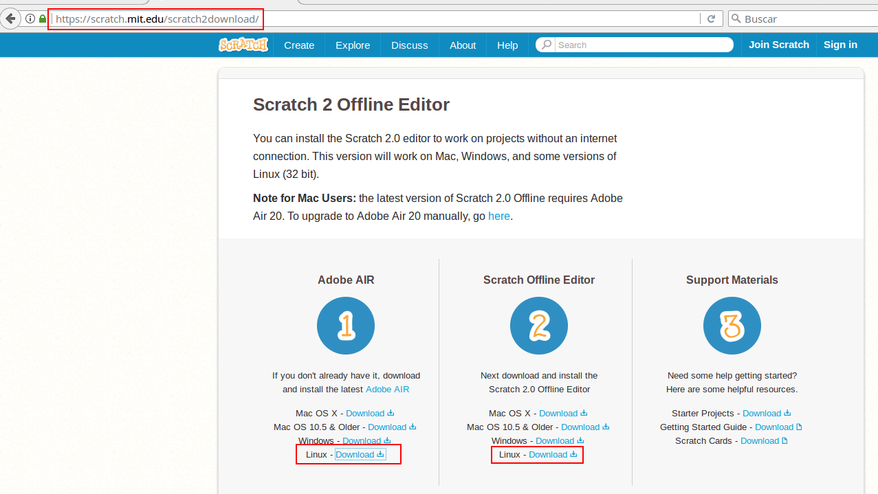 Cotidiana Place: Scratch 2 Offline Editor en Debian Jessie 64 bit