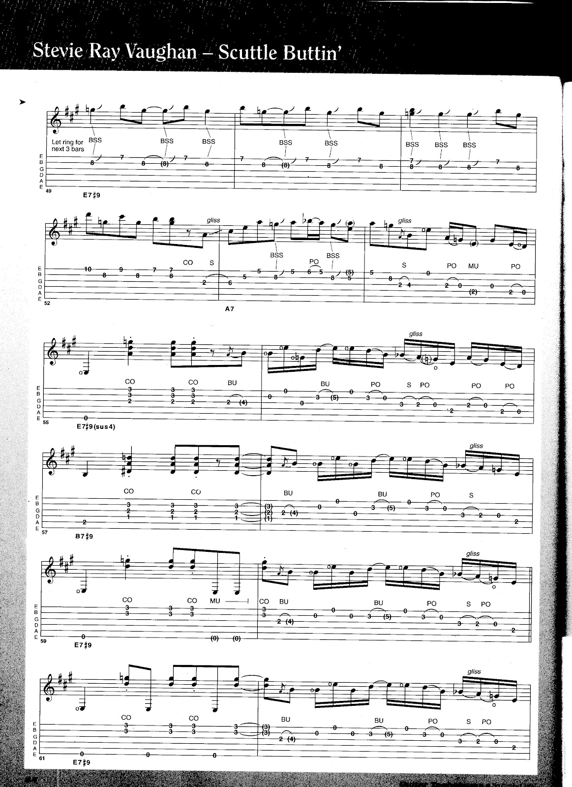 Phoe Aye: Stevie Ray Vaughan - Scuttle Buttin'