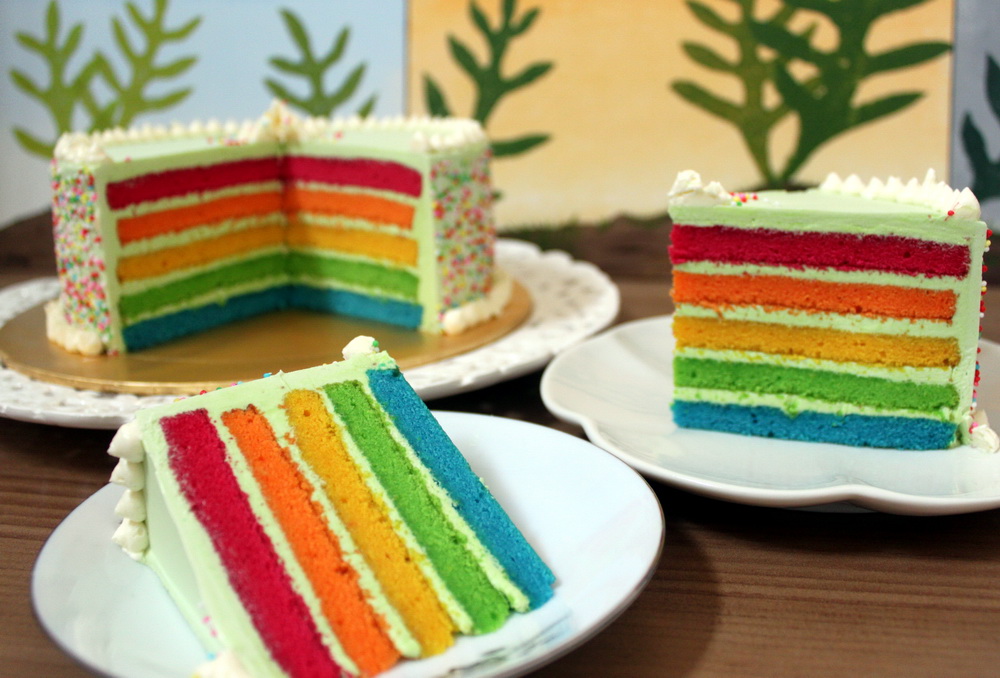 Dwen : The Cool Things I Love: My Rainbow Cake To Cheer My Day