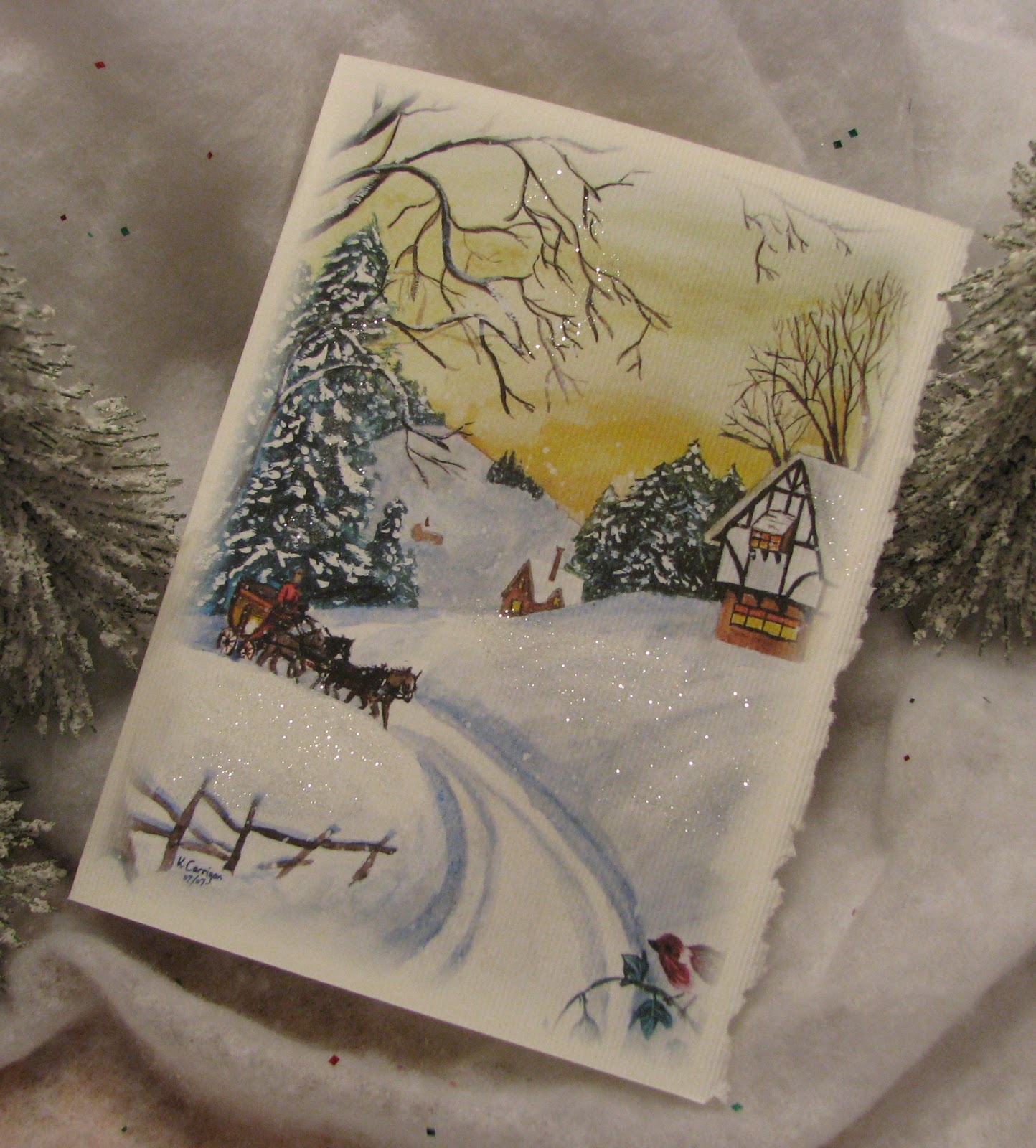 South Bay Studio: Winter Cards Giveaway