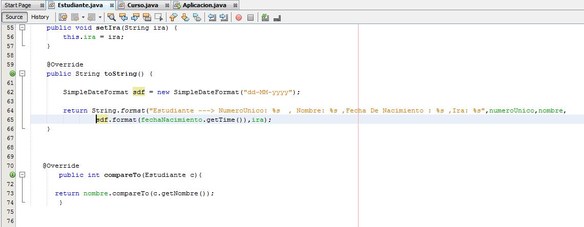 PROGRAMACIÓN ORIENTADA A OBJETOS: Ordenamiento en java