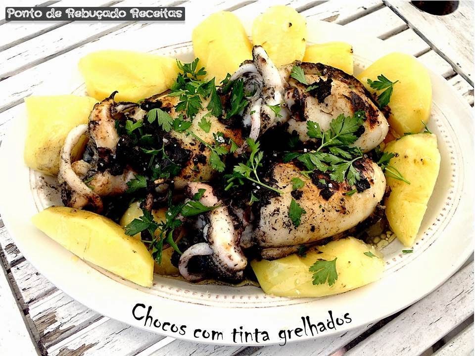 Ponto de Rebuçado Receitas: Chocos com tinta grelhados