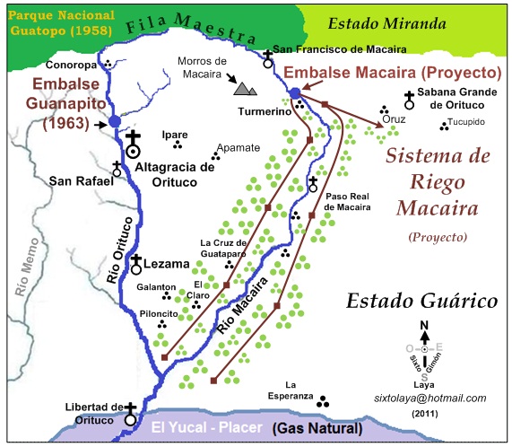GUATOPO EN LA HISTORIA: Proyecto Embalse del Río Macaira (Guárico ...