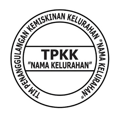 Contoh design Stempel TPPK ( TIM PENANGGULANGAN KEMISKINAN KELURAHAN ...