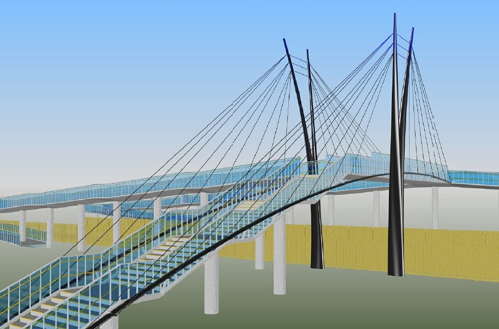 The Happy Pontist: Sleaford Southgate Level Crossing Footbridge