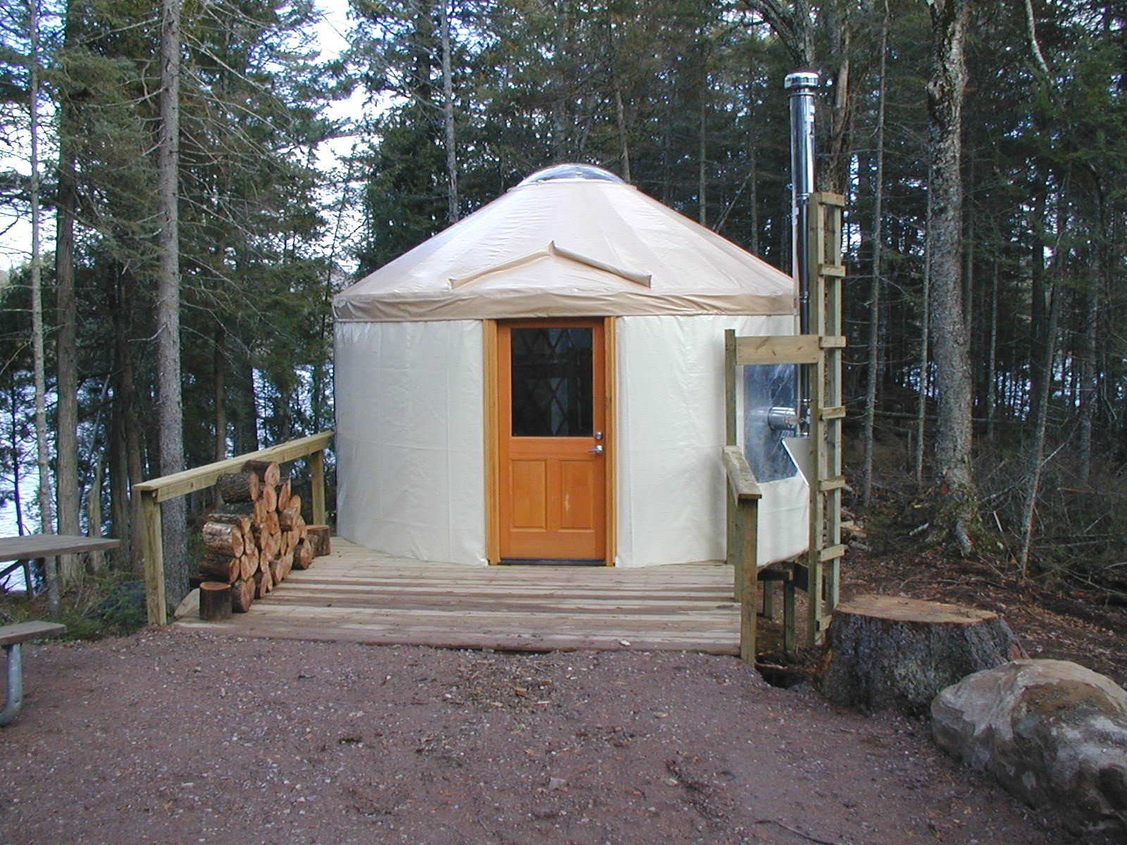 Michigan State Park yurts available for unique winter camping ...