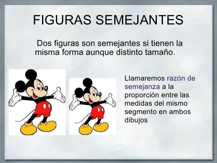 ¿Se pueden entender las matemáticas? : La semejanza de figuras y sus ...