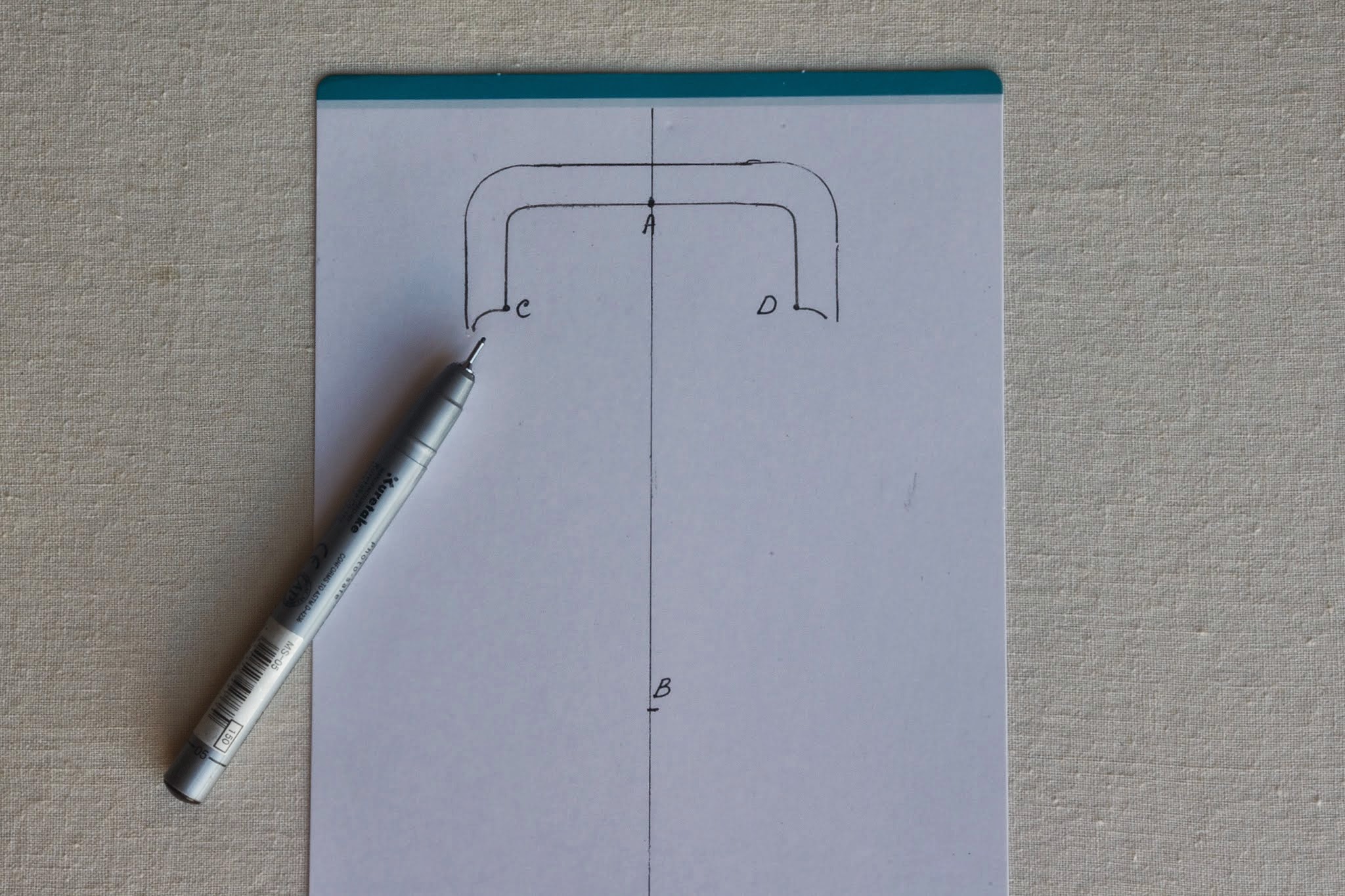 Stitching Notes: Tutorial: Kiss Lock Purse Template Construction