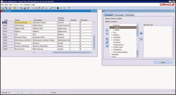 Oracle Applications: Oracle R12 Account Payables Screen Shots