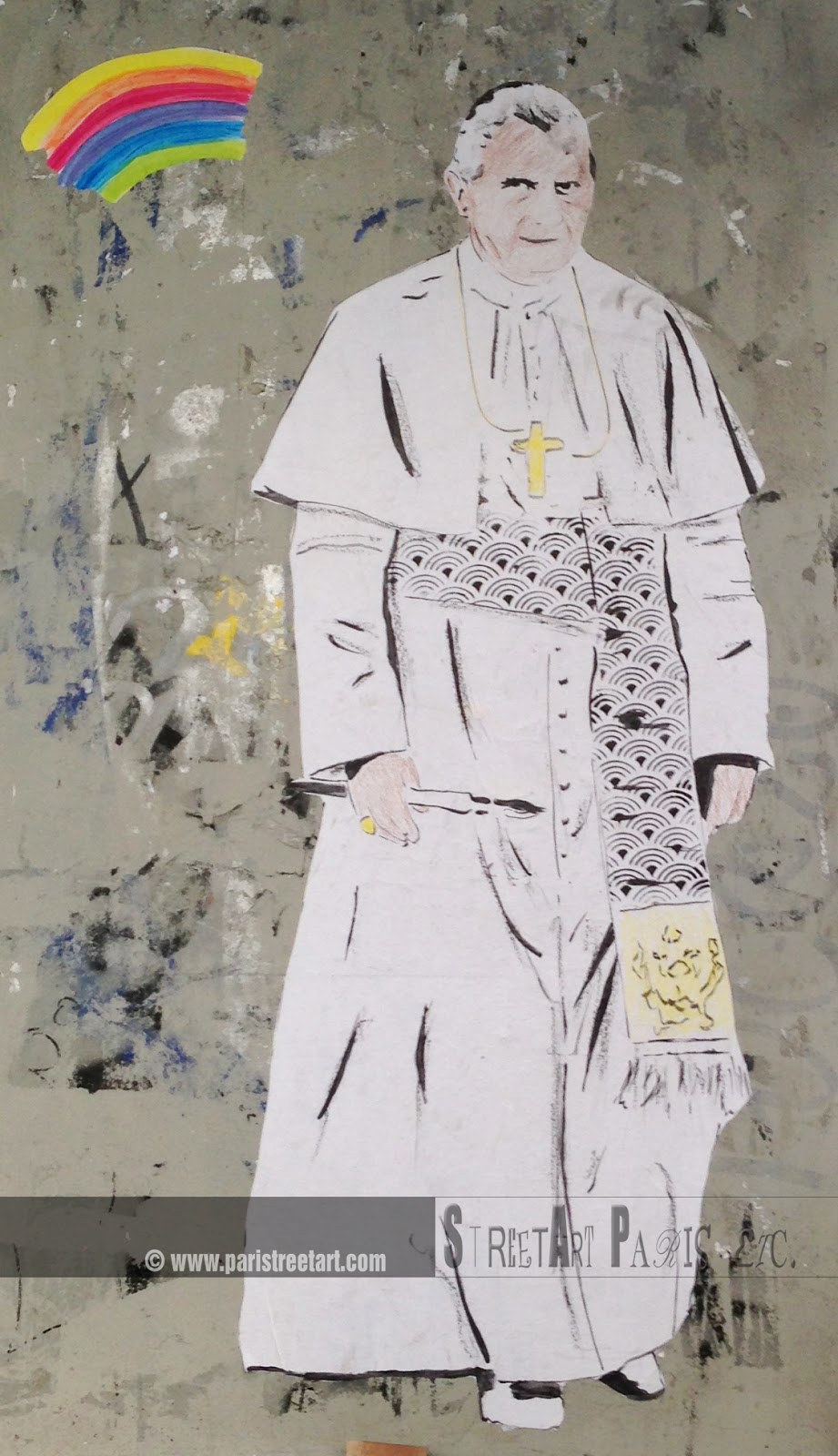 Street Art Paris etc.: Pope-Art, AlléluiArt etc...