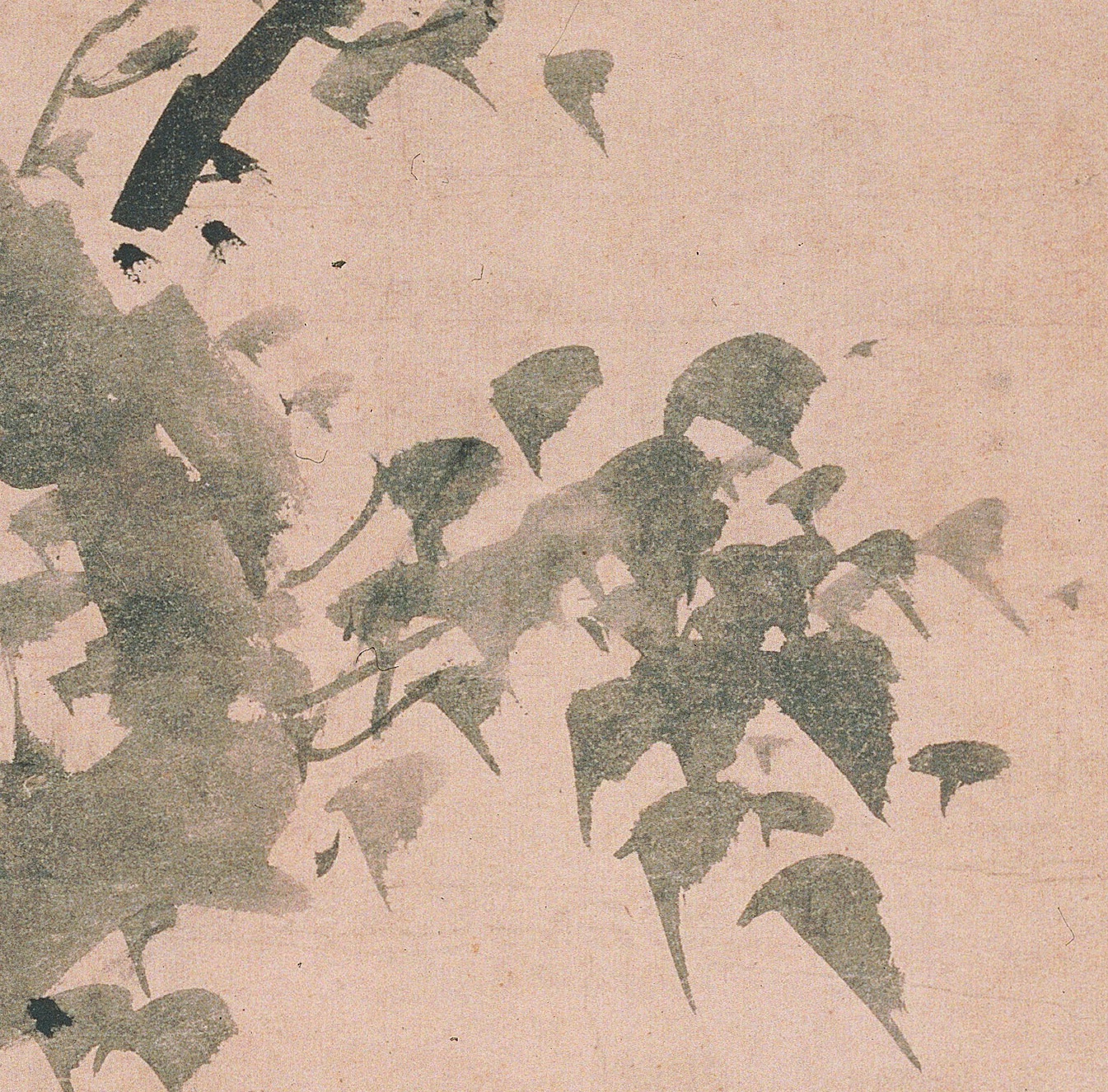 Lin Liang - Viejo árbol y cuervo en invierno | Crecidas de Otoño