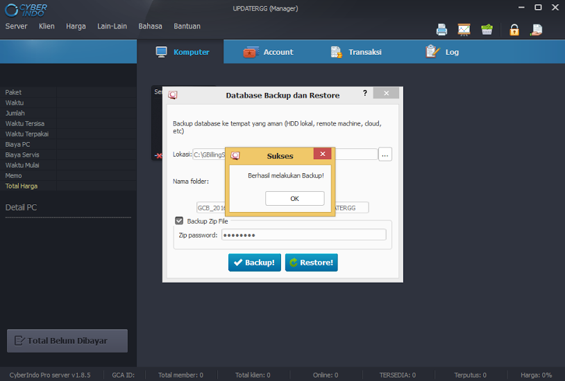 Tips Install Ulang Cyberindo Billing