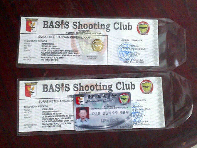 Istana Airsoft Gun Lengkap KTA SKK Perbakin: BARETTA