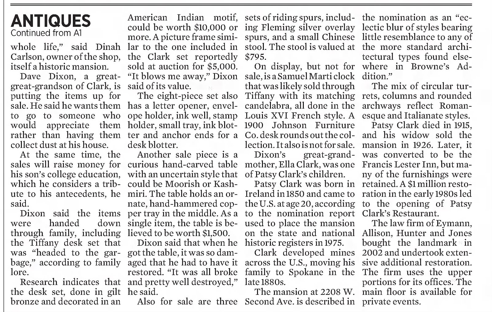 Car Tours of Washington (and beyond): Patsy Clark Mansion part 8, 2010s