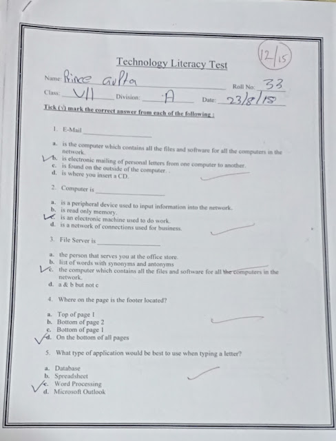 Technology Literacy Test