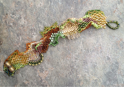 Baublicious: Freeform Peyote Bracelets by Two of my Friends