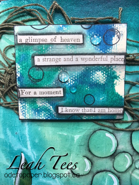 Ode To Paper: A Glimpse of Heaven Art Journal Page