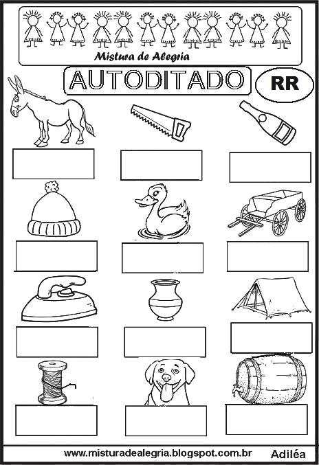 ATIVIDADES ORTOGRÁFICAS - RR E R BRANDO - Mistura de Alegria