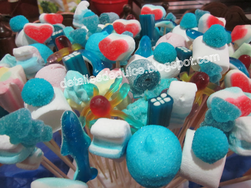 Dulces detalles: UN CENTRO DE COLOR AZUL