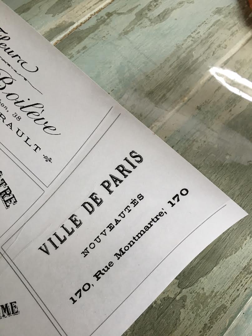 Maison Decor: French Labels: an easy DIY transfer method