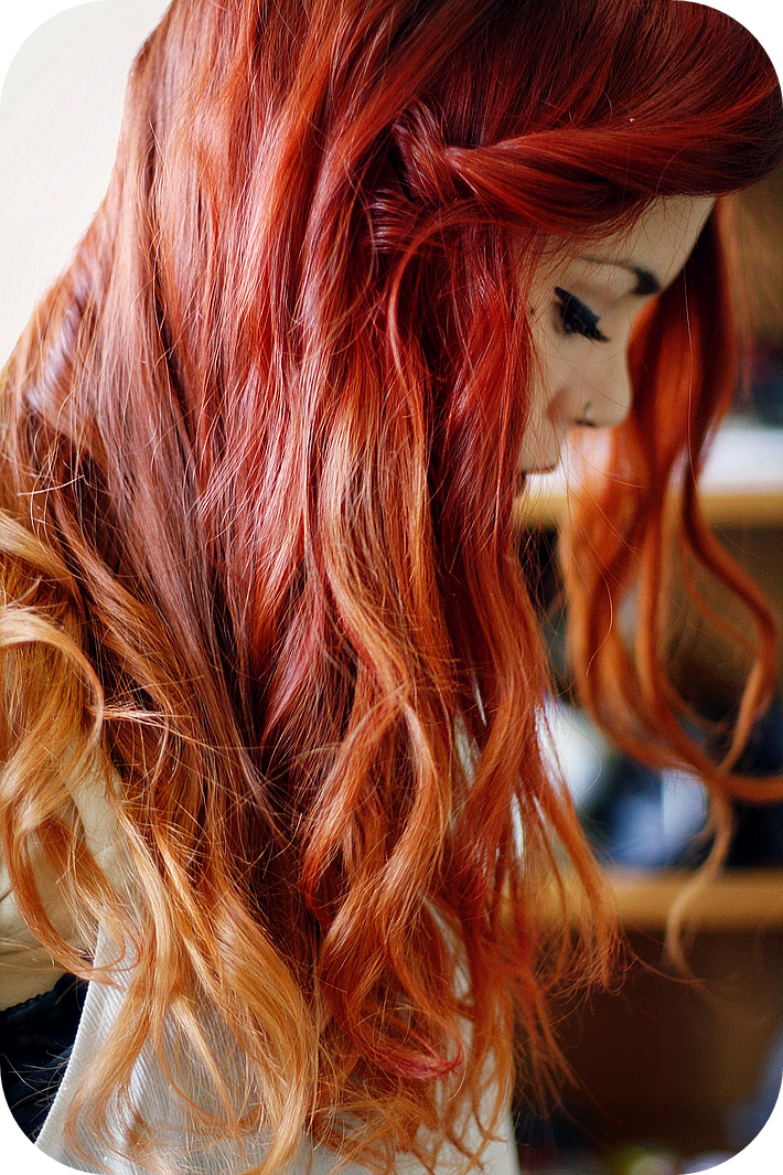 Ops, customizei.: Tendência: Ombré Hair Ruivo