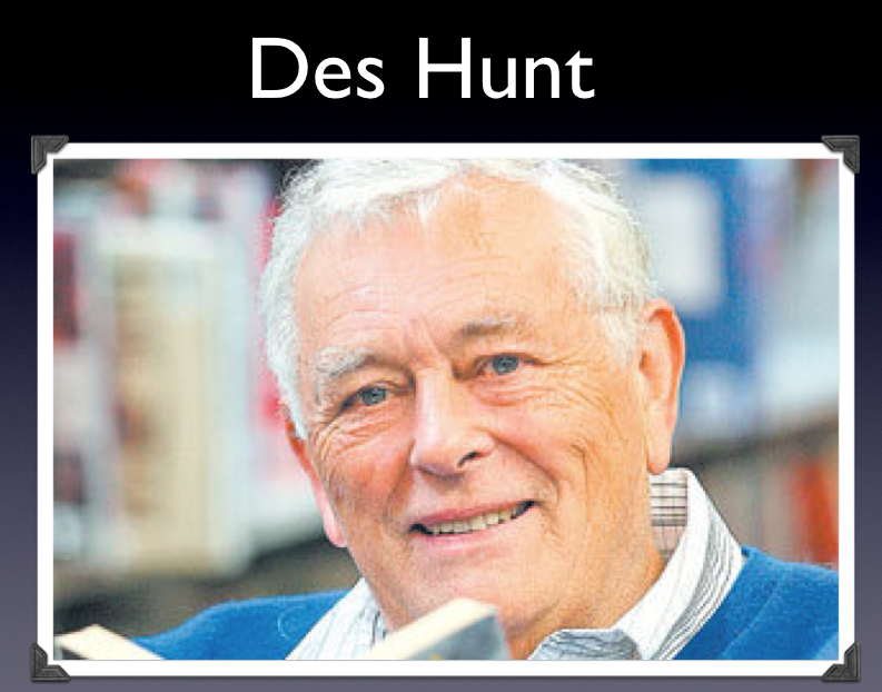 Room 7 is Heaven 2014: A Visit from Des Hunt