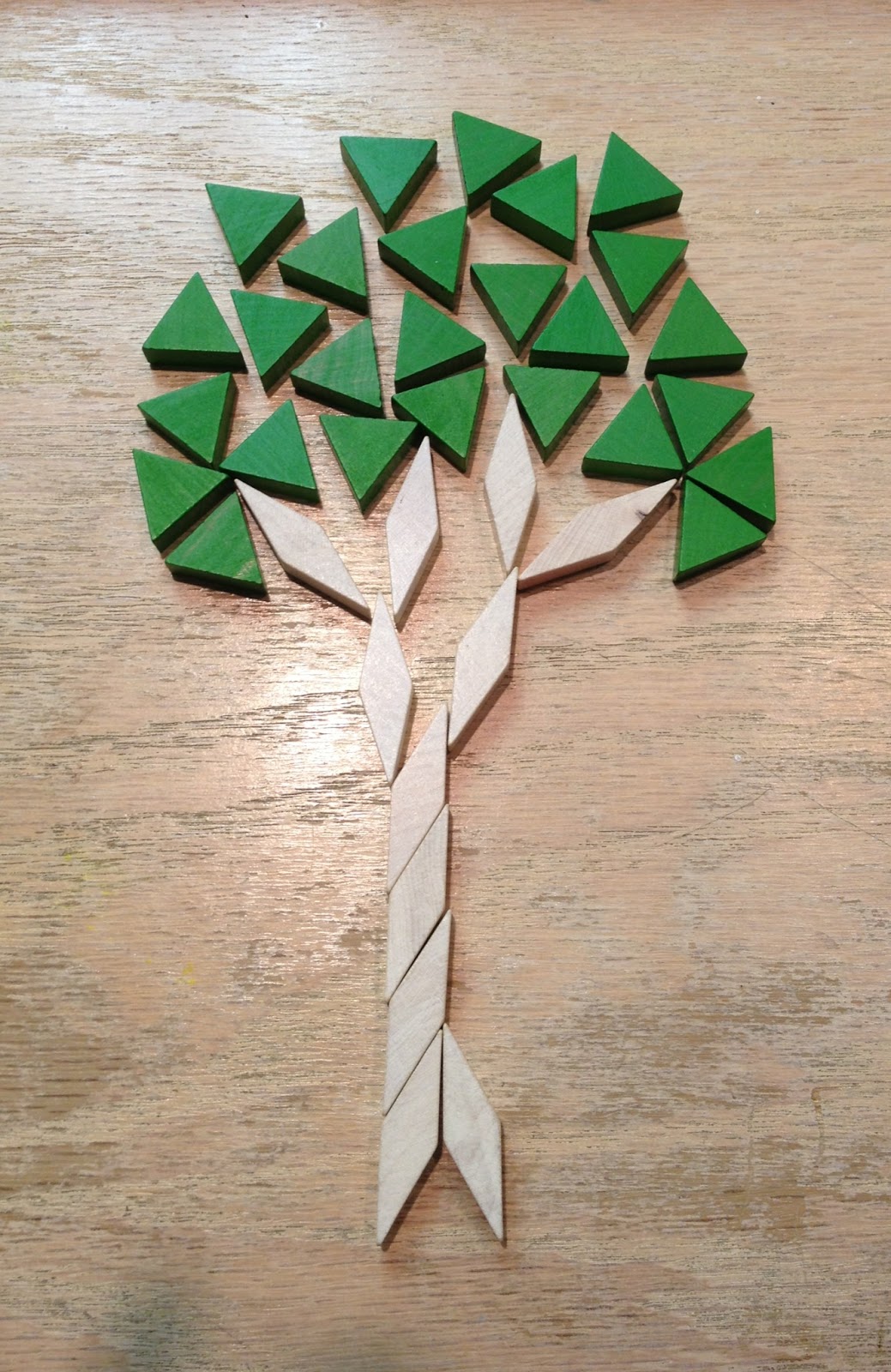 The Daily Tree: 89/365 Tangram Trees