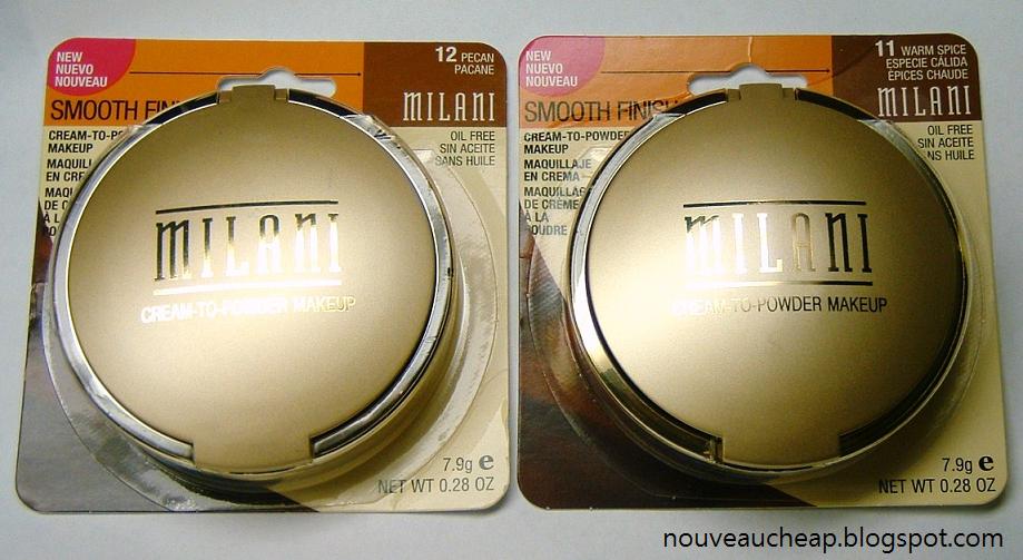 Swatches of the new Milani Cream-To-Powder Makeup shades | Nouveau Cheap