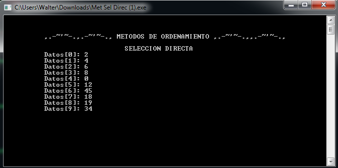 METODOS DE ORDENAMIENTO ~ LENGUAJE DE PROGRAMACION