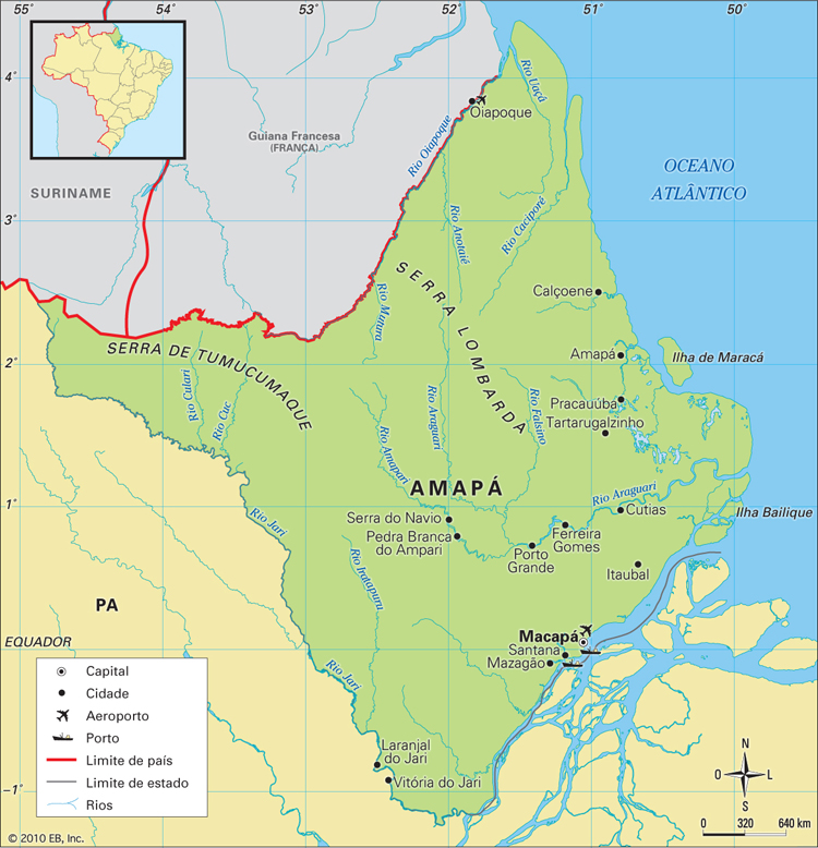 Blog de Geografia: Mapa do Amapá