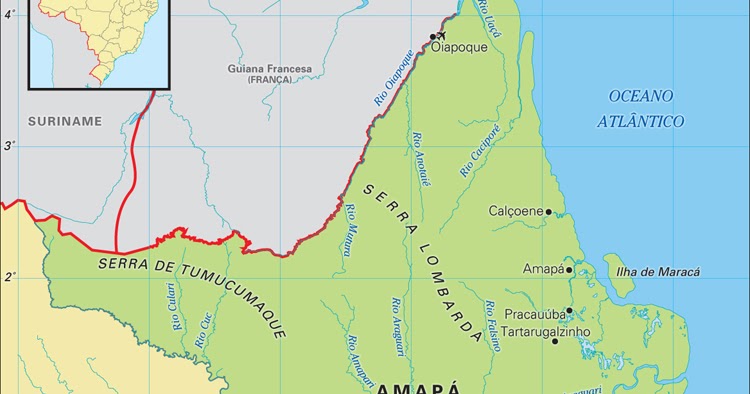Blog de Geografia: Mapa do Amapá