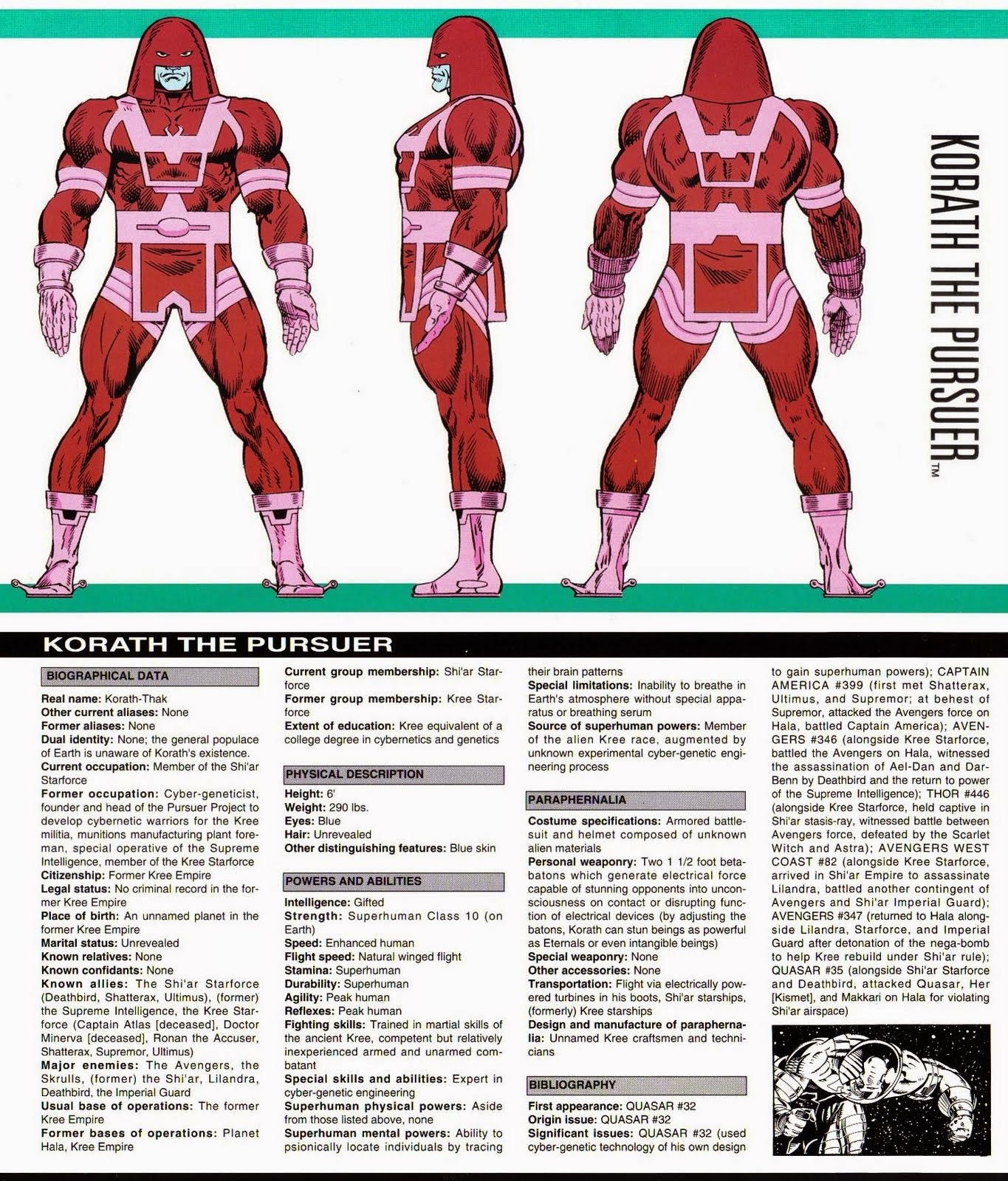 Korath, the pursuer / Korath, el perseguidor. ~ ANIMACIONBETA