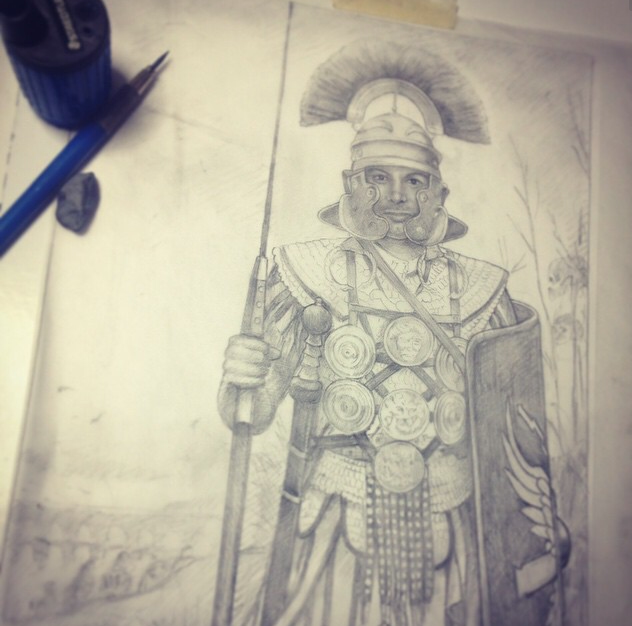 Illustrations by Olga: Roman Centurion Portriat