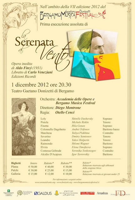 OPERAVIVA: SERENATA AL VENTO di Aldo Finzi: dopo 80 anni in prima ...