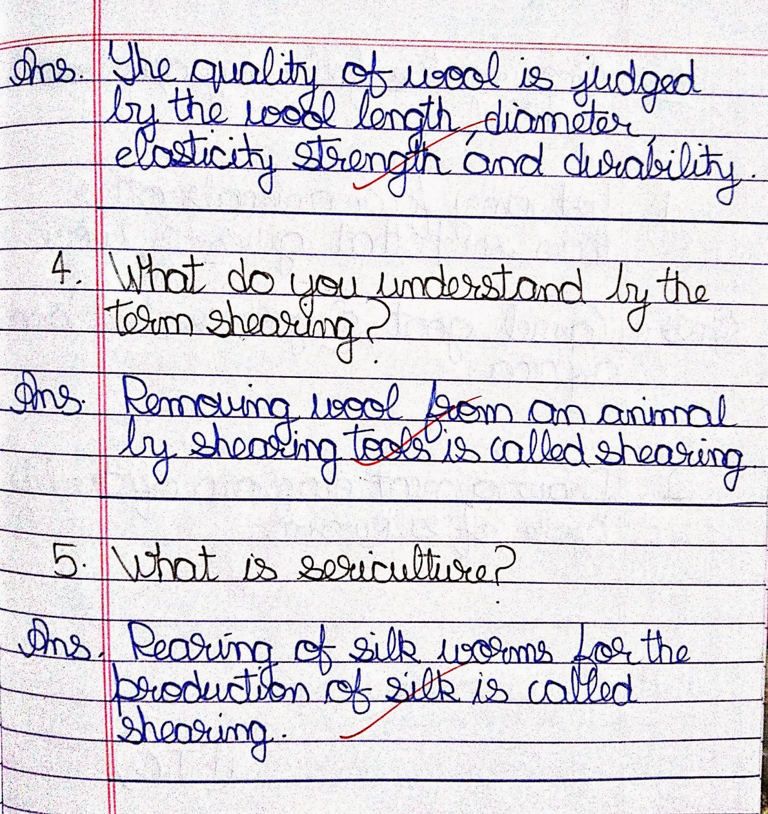 Wonderful world: class7 science animal fibres