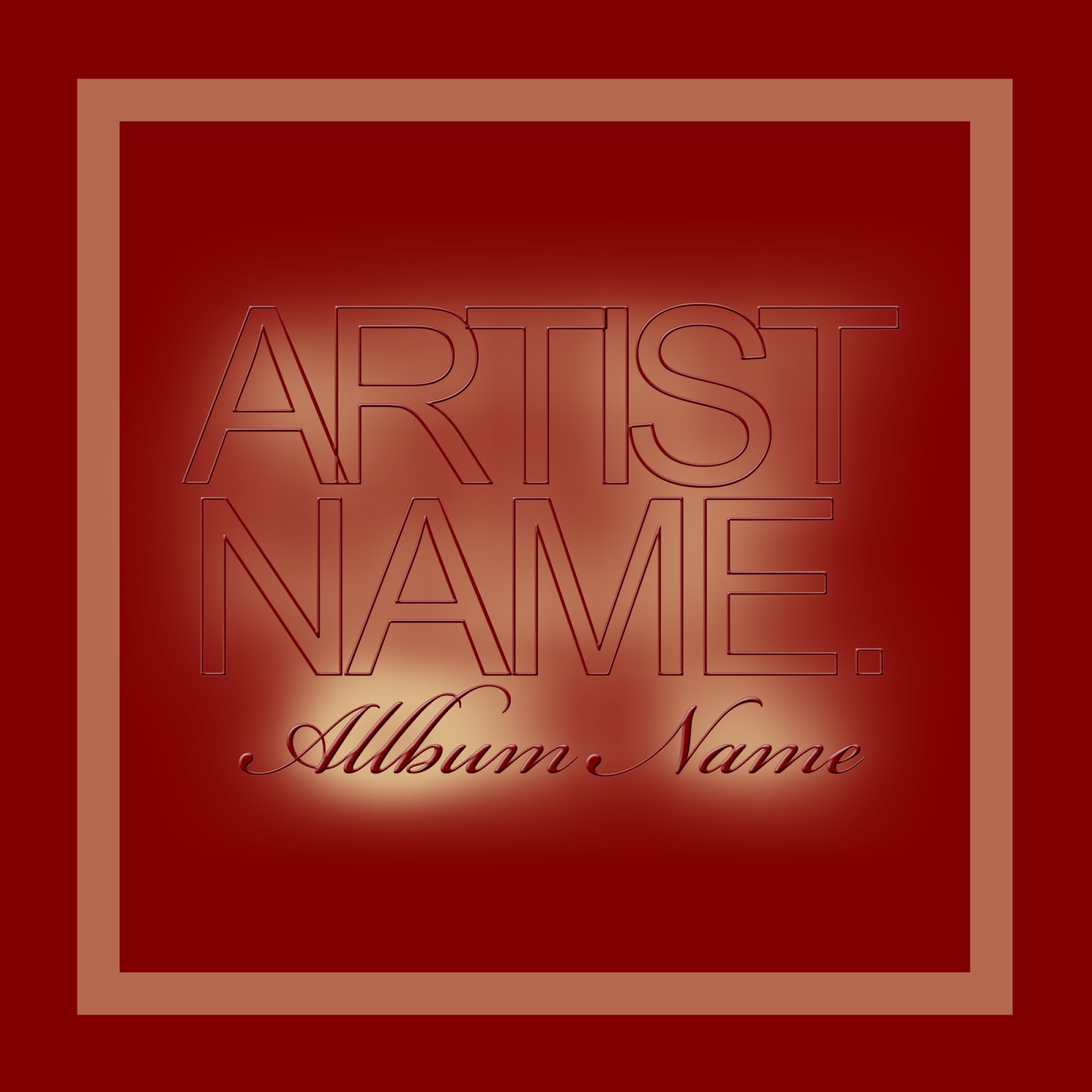 Music single/album/mixtape/CD cover artwork graphic design templates