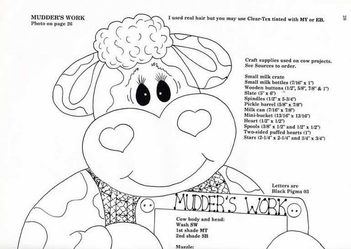 Patrones de vaca en foami - Imagui