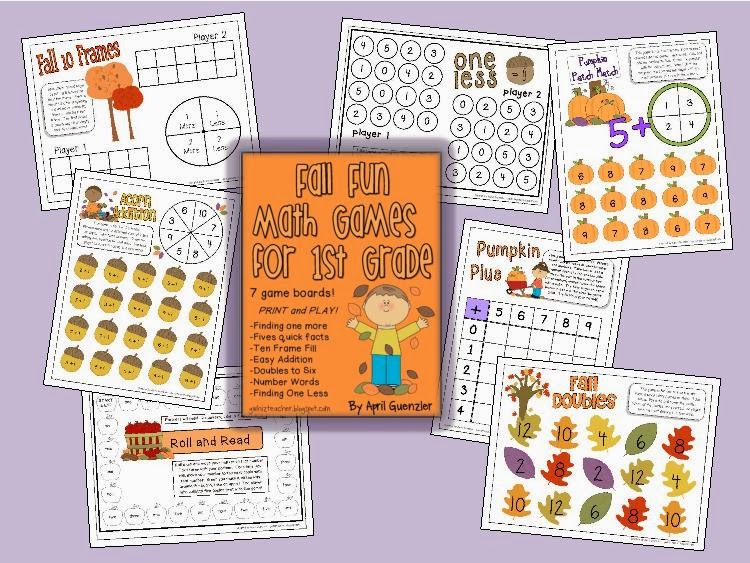gwhizteacher: Fall Math Game FREEBIE